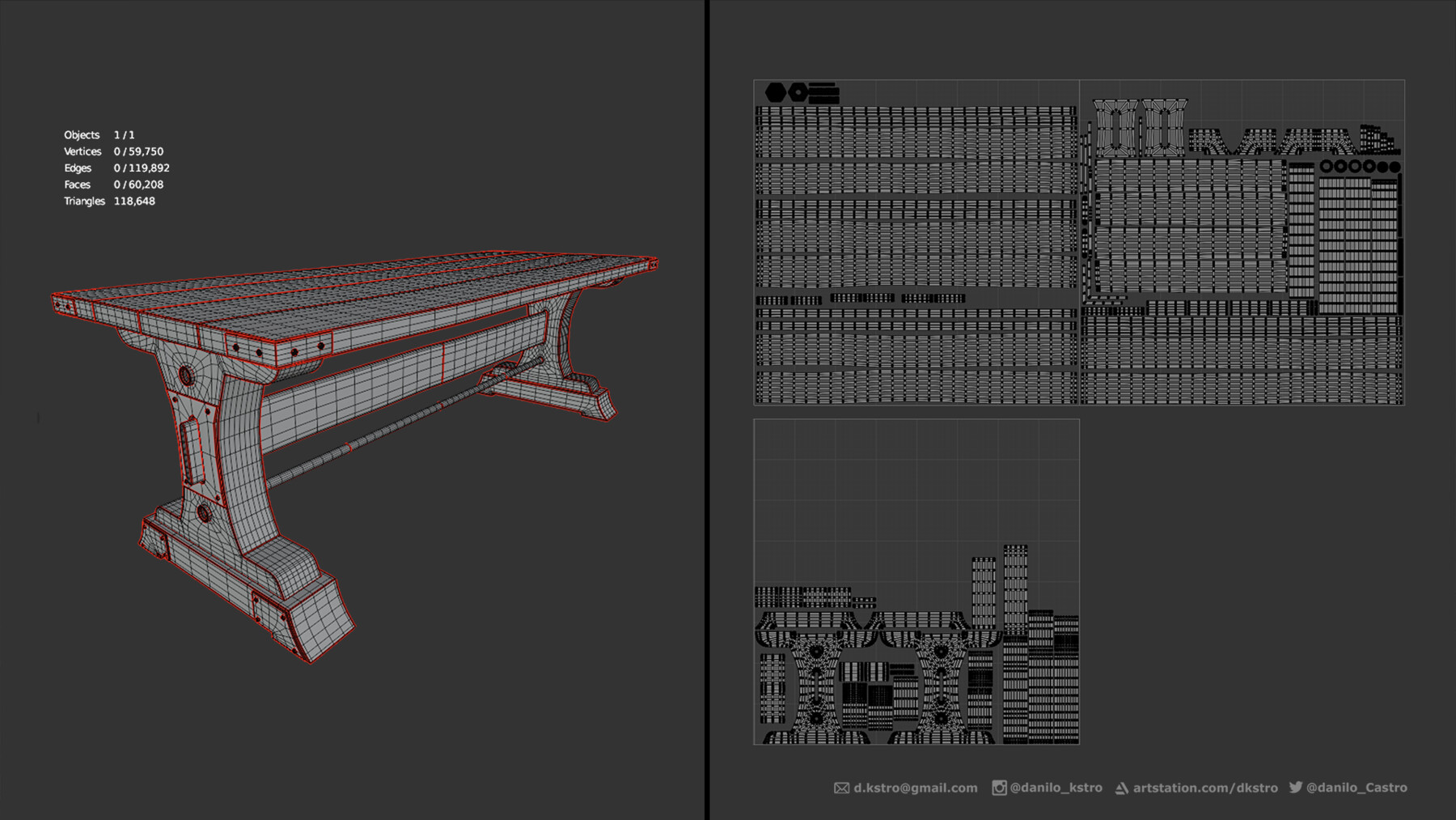 ArtStation - Wooden Table | 4k Textures | Resources