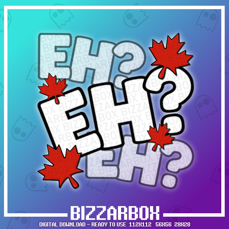 ArtStation - Twitch Emote: Canadian Eh | Artworks