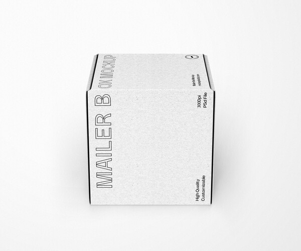 ArtStation - Small Square Mailer Box Mockup | Artworks
