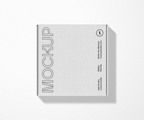 ArtStation - Small Square Mailer Box Mockup | Artworks