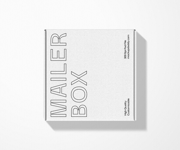 ArtStation - Square Mailer Box Mockup | Artworks