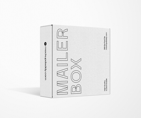 ArtStation - Square Mailer Box Mockup | Artworks