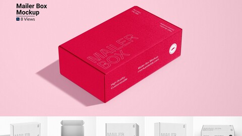 ArtStation - Rectangular Mailer Box Mockup | Artworks