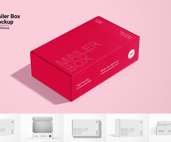ArtStation - Rectangular Mailer Box Mockup | Artworks