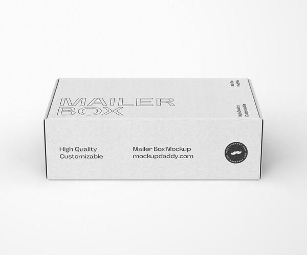 ArtStation - Rectangular Mailer Box Mockup | Artworks