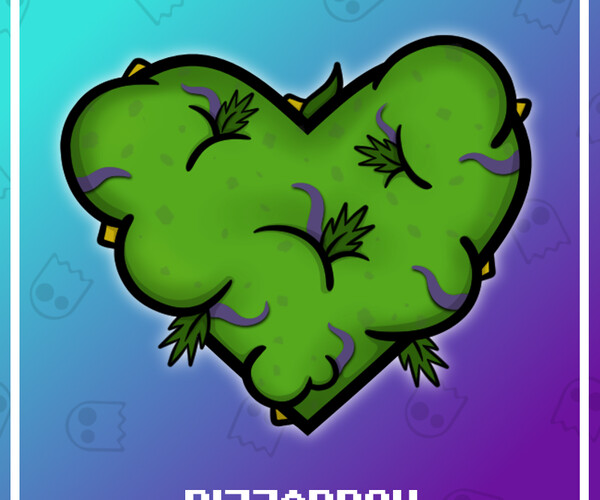 ArtStation - Twitch Emote: 420 Nug Love Heart | Artworks