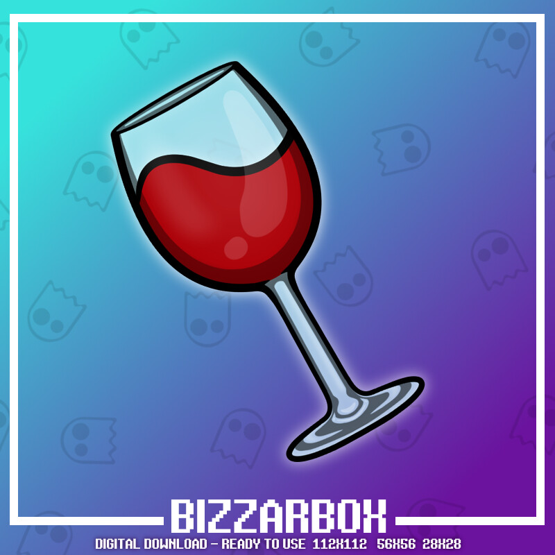 ArtStation - Twitch Emote: Red Wine Hydrate | Artworks