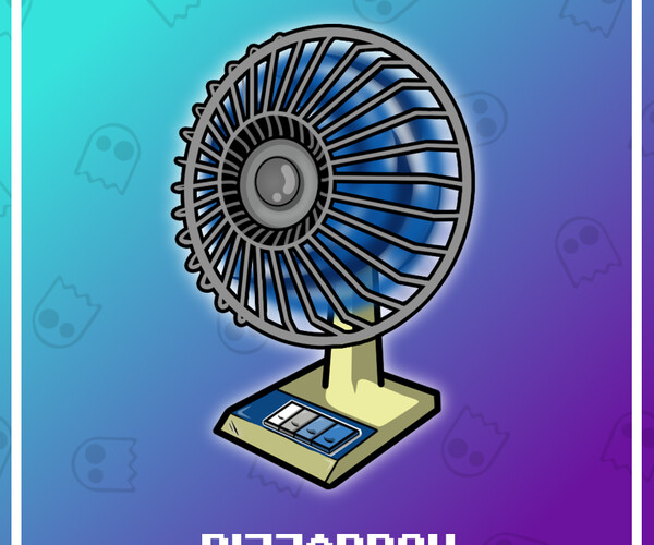 ArtStation - Twitch Emote: Retro Fan | Artworks