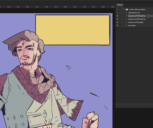 ArtStation - Quick Alpha & Fill Photoshop Actions + Tutorial for Comic ...