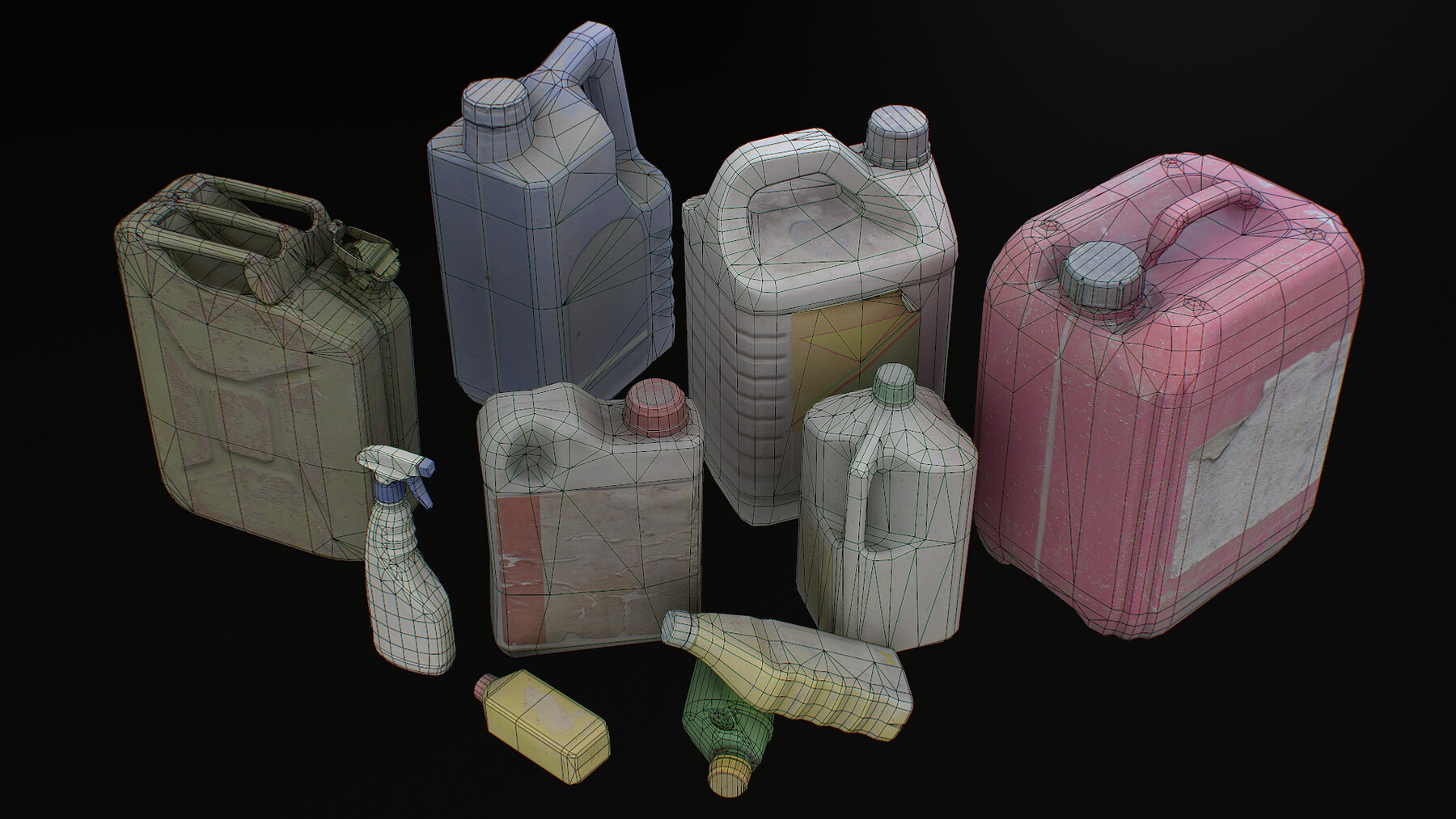 ArtStation - gallon_set_01 | Game Assets