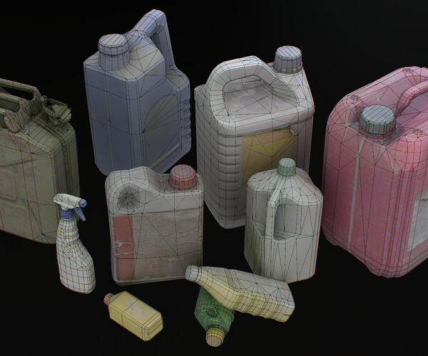 ArtStation - gallon_set_01 | Game Assets