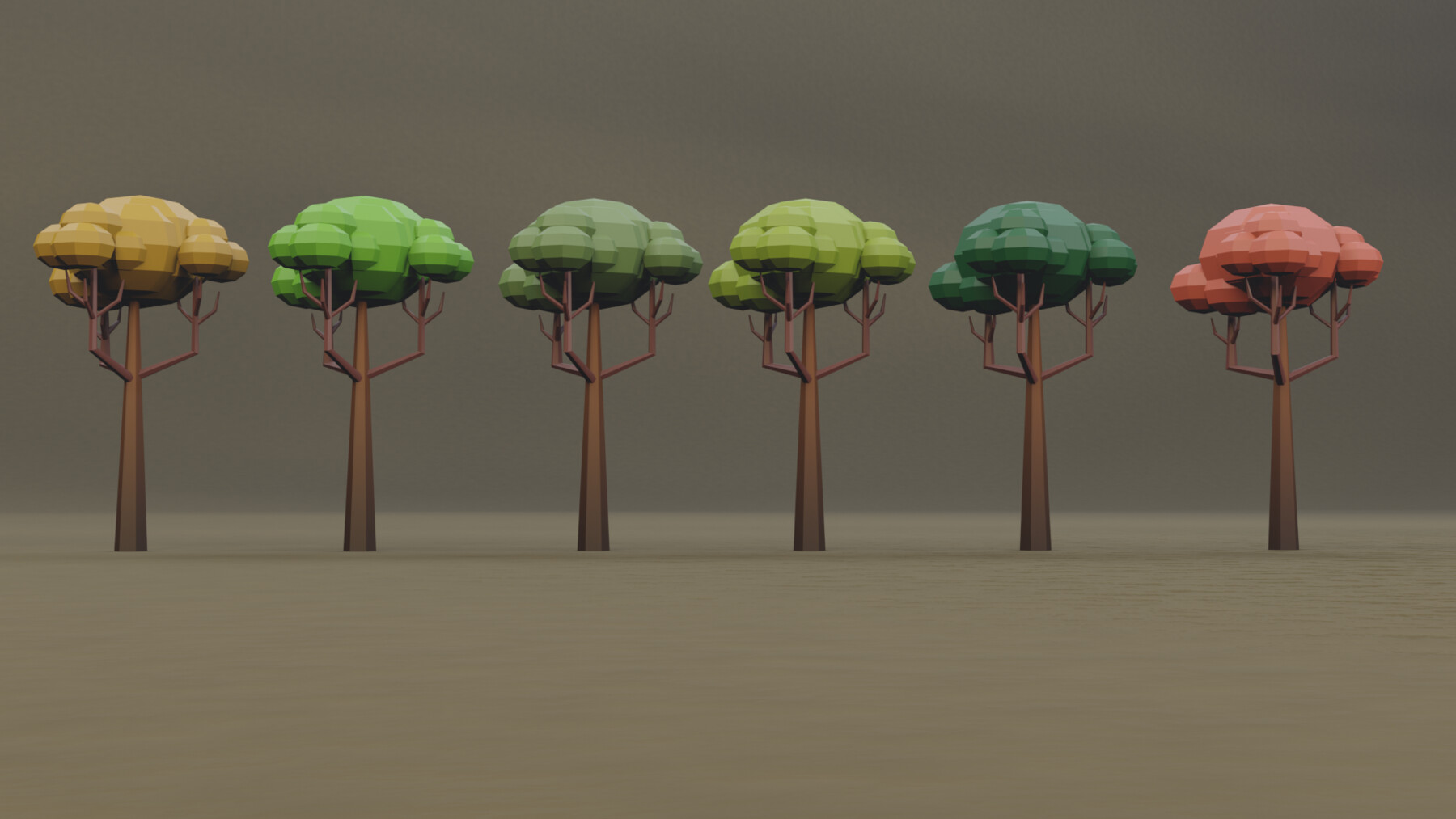 ArtStation - Hyper Casual Low Poly Trees | Game Assets