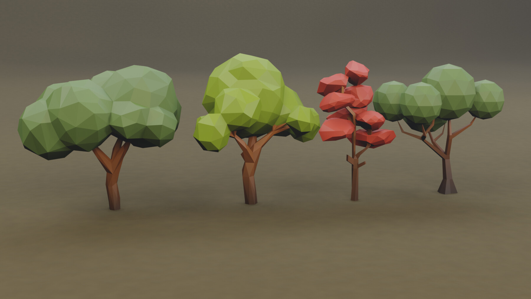 ArtStation - Hyper Casual Low Poly Trees | Game Assets