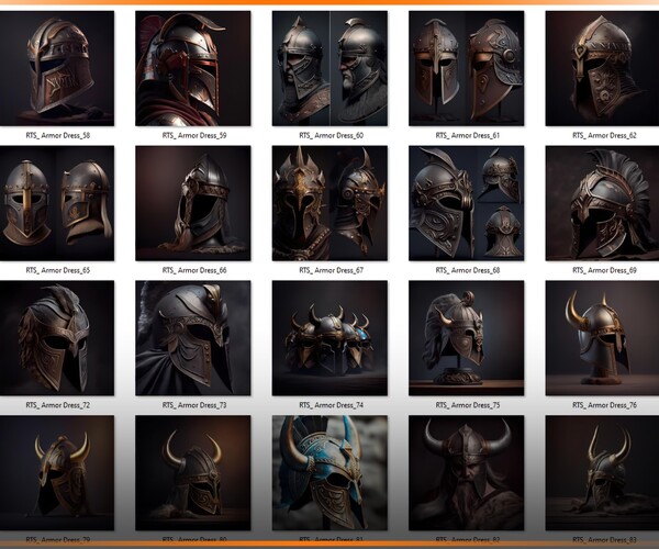 ArtStation - 333 Armor Dress Helmet Reference modeling /Designing Vol ...