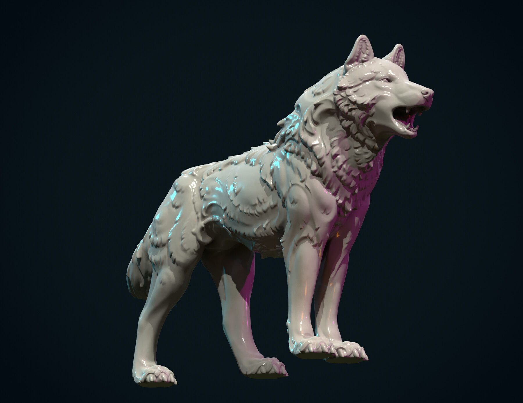 ArtStation - Wolf sculpture | Resources