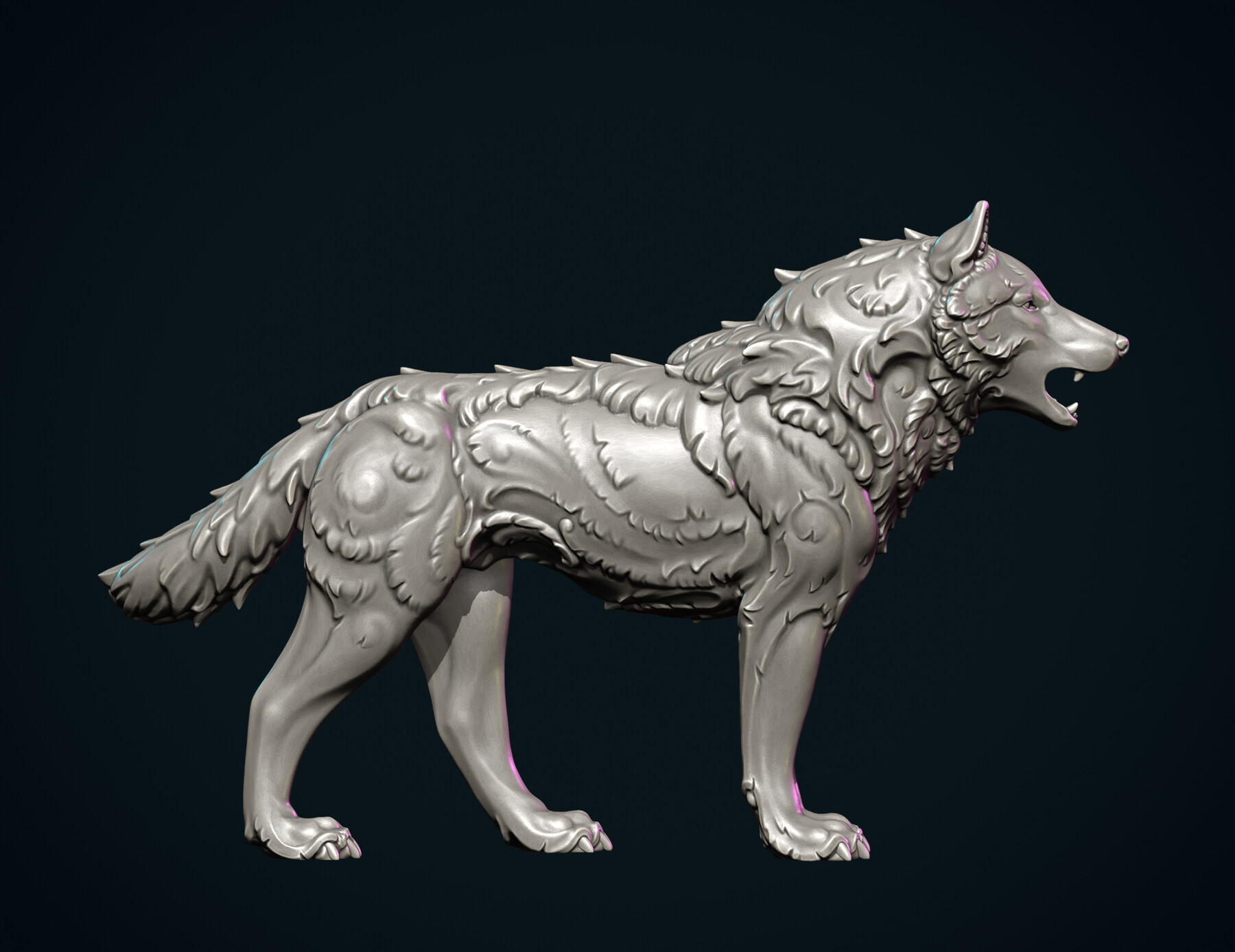 ArtStation - Wolf sculpture | Resources