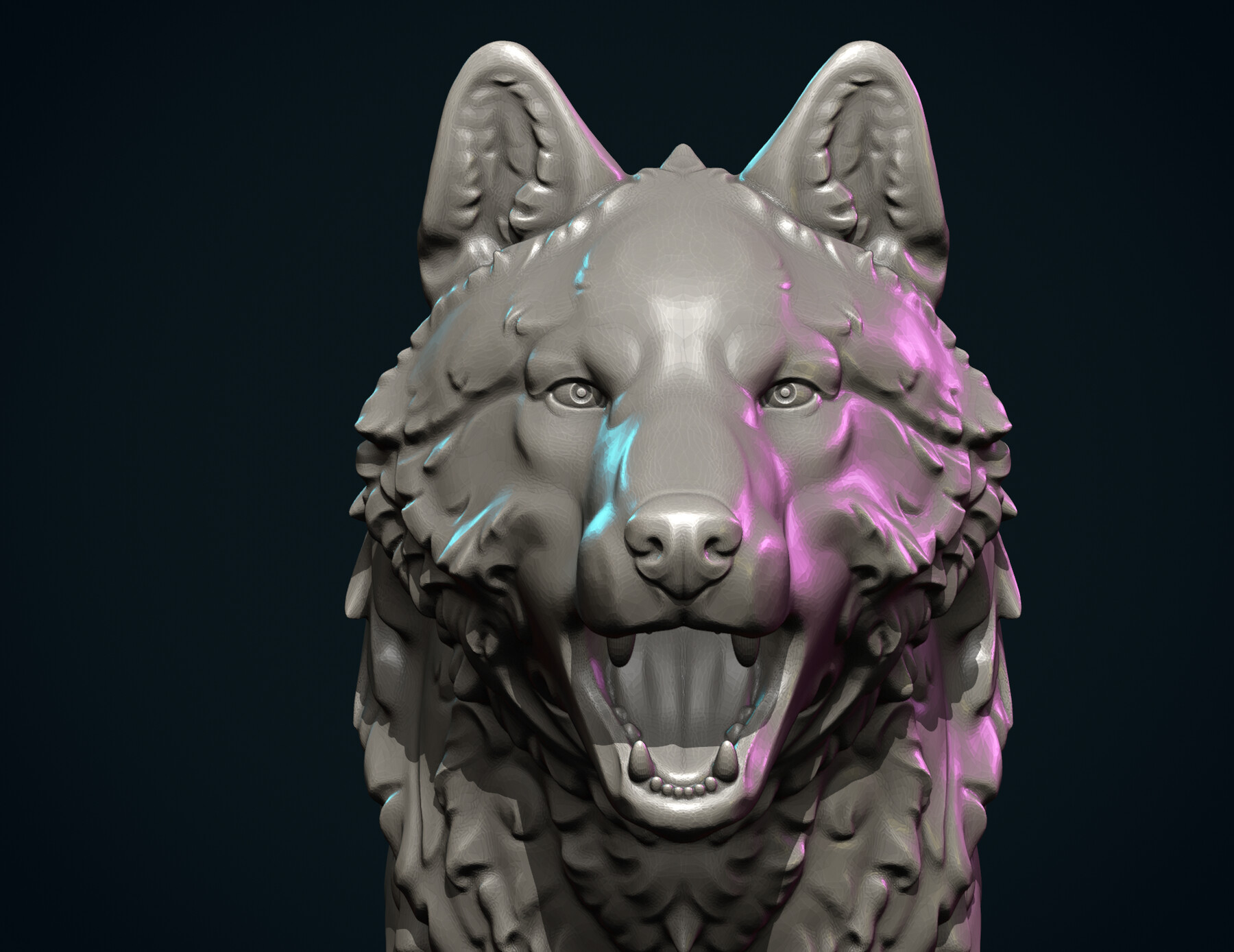 ArtStation - Wolf sculpture | Resources