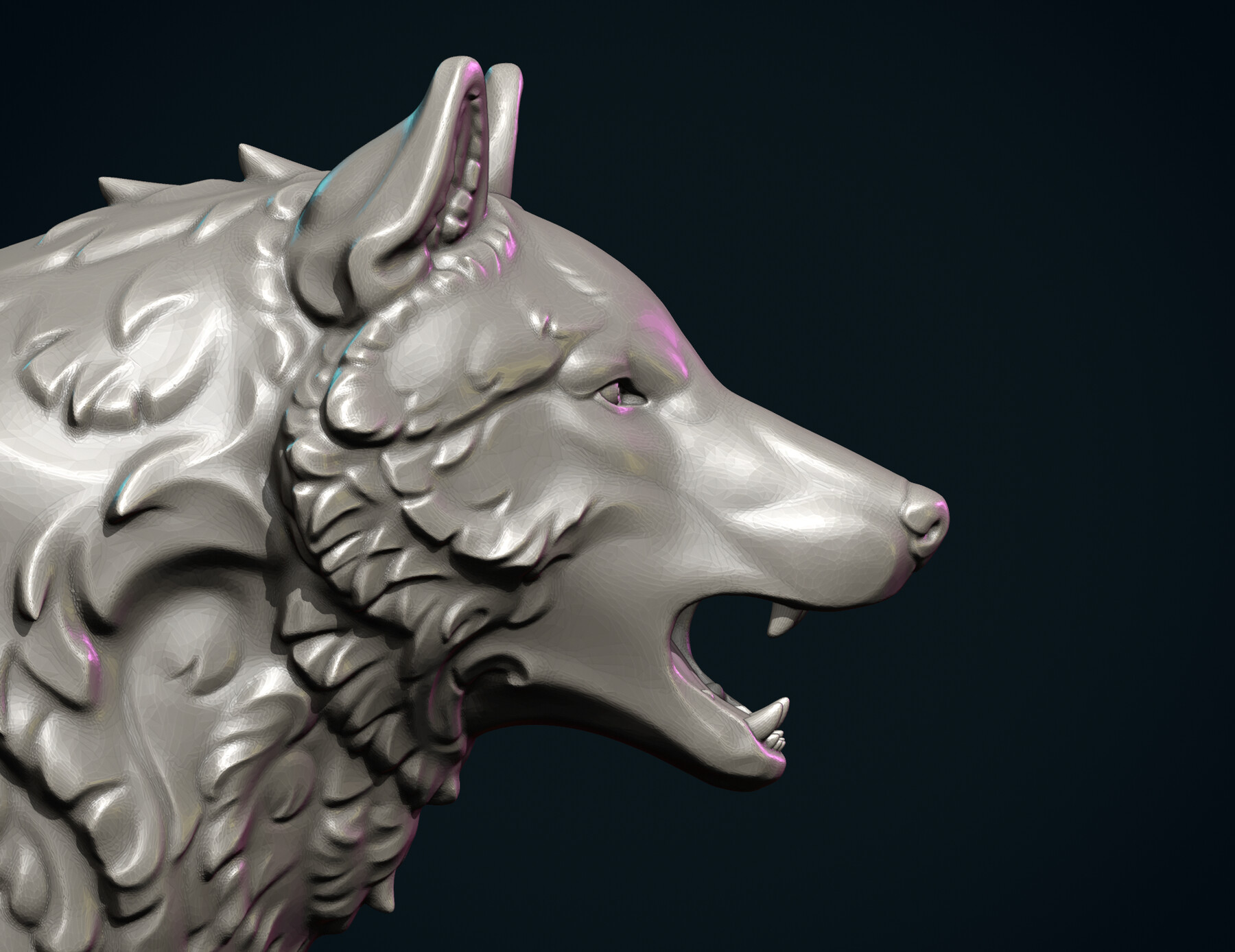 ArtStation - Wolf sculpture | Resources