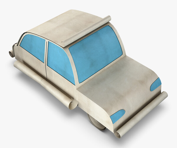 ArtStation - Car Hatchback Paper v 1 | Resources