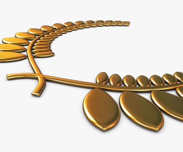 ArtStation - Wreath Emblem Gold v 1 | Resources