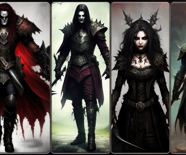 ArtStation - 170 Dark Fantasy Character Reference Pack | 4K | v.2 ...