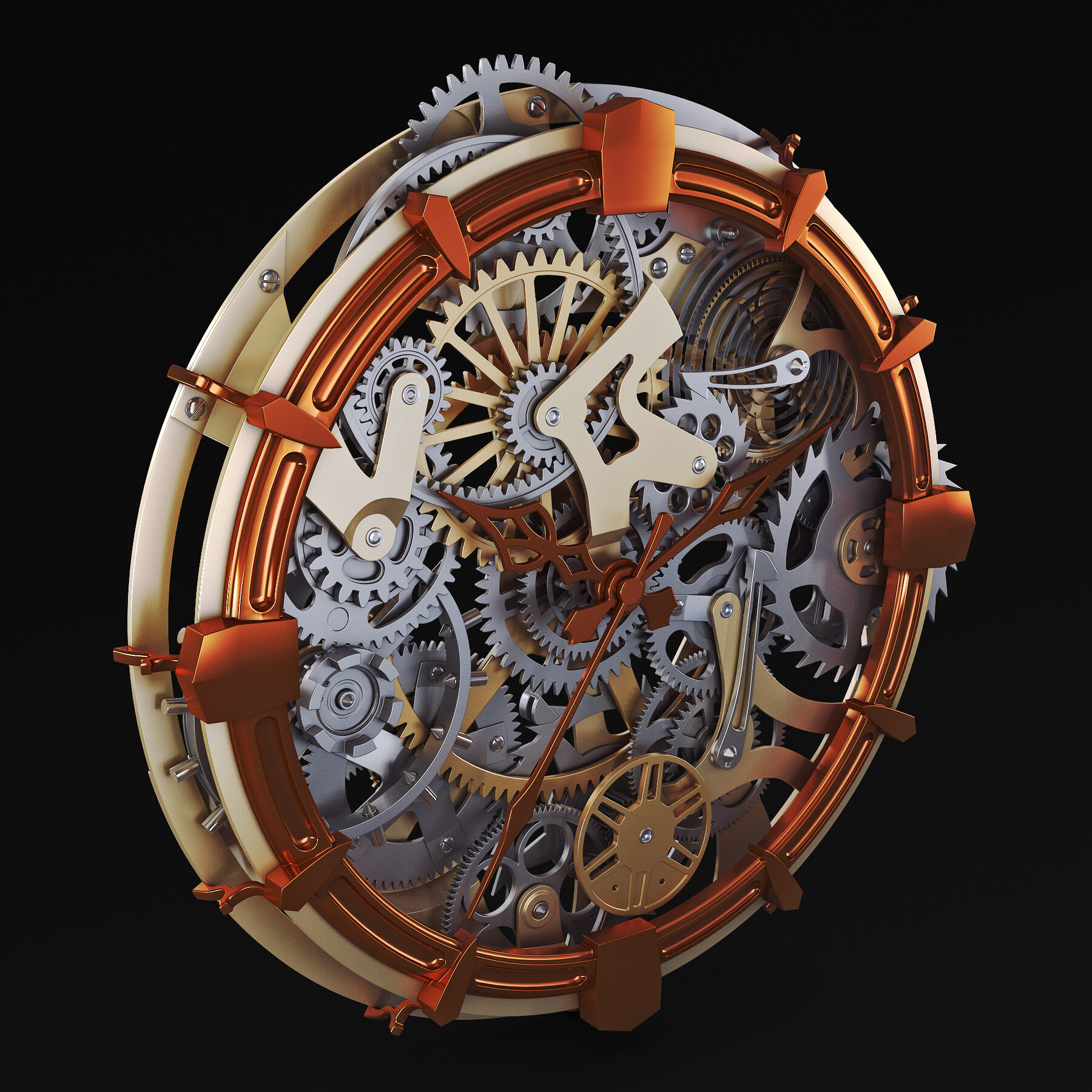 ArtStation - Clock Mechanism With Gears v 2 | Resources