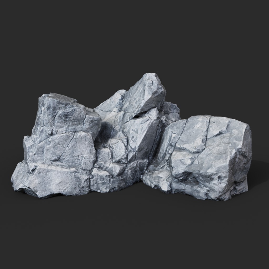 ArtStation - Base Gray Rock 230209 - Ultra HD 16K Texture | Game Assets
