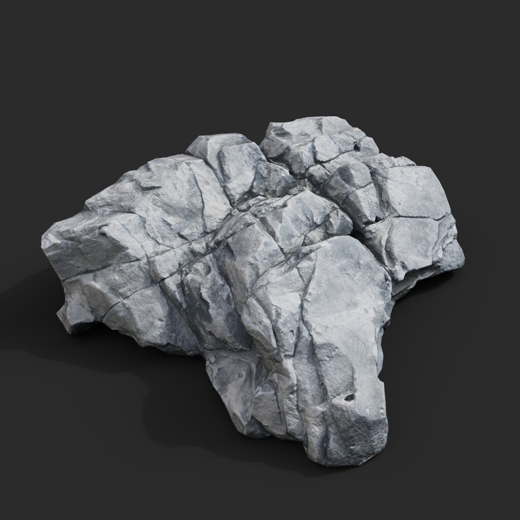 ArtStation - Base Gray Rock 230209 - Ultra HD 16K Texture | Game Assets