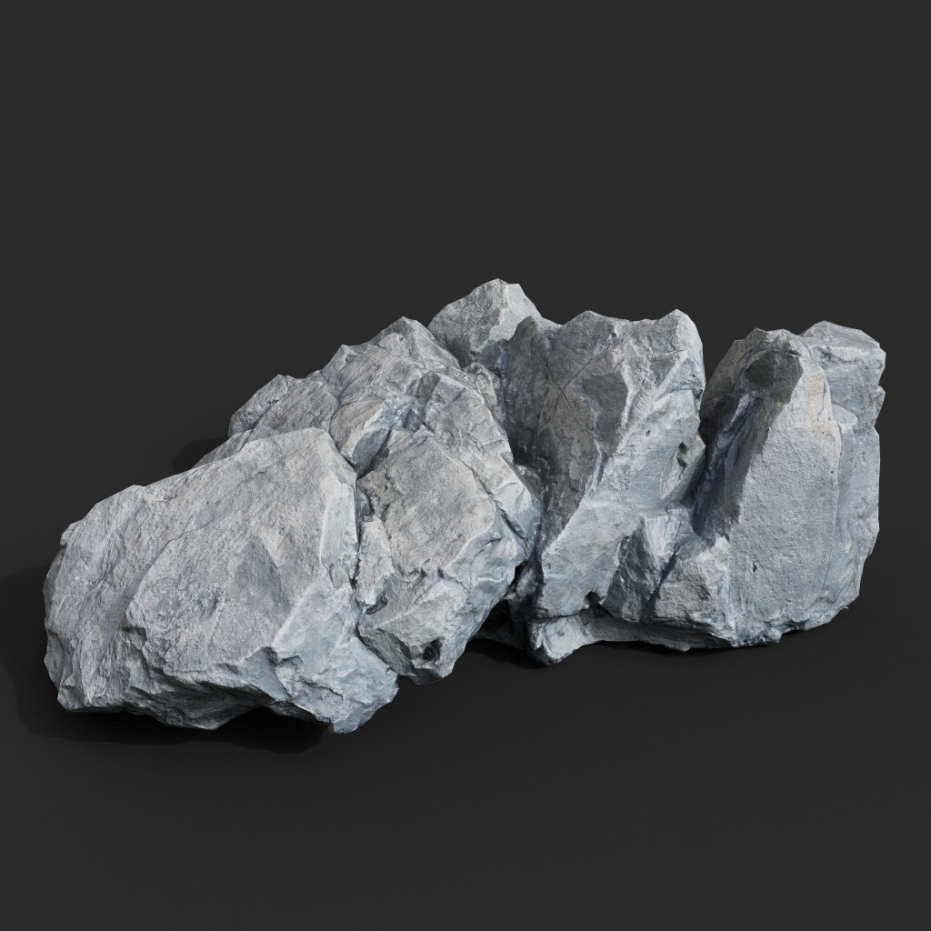 ArtStation - Base Gray Rock 230209 - Ultra HD 16K Texture | Game Assets