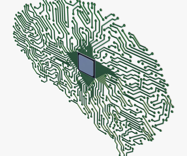 ArtStation - Electronic Circuit Board Brain v 1 | Resources