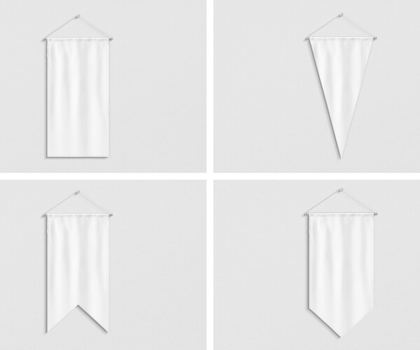 ArtStation - Pennant Flag Mockup | Artworks