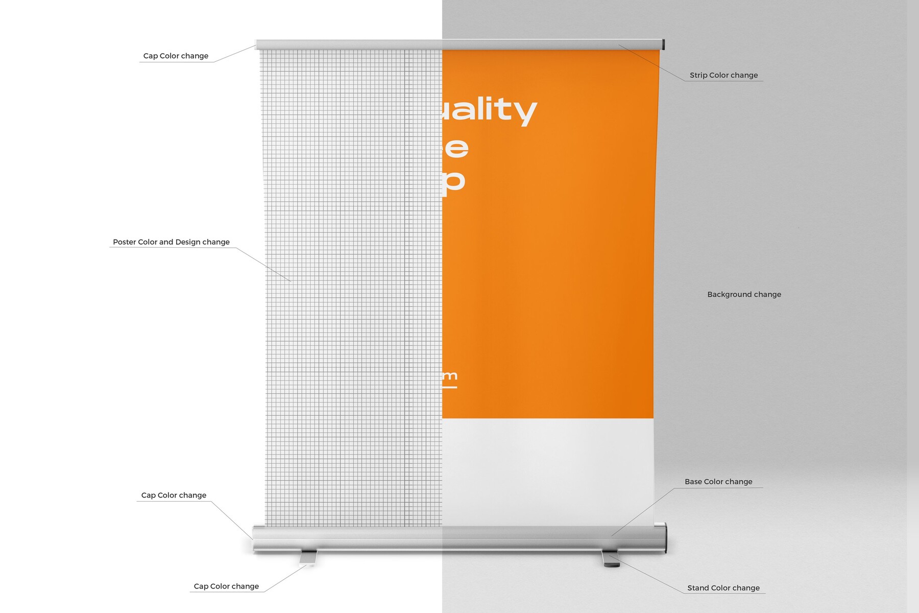 ArtStation - Roll Up Banner Big Size Mockup | Artworks