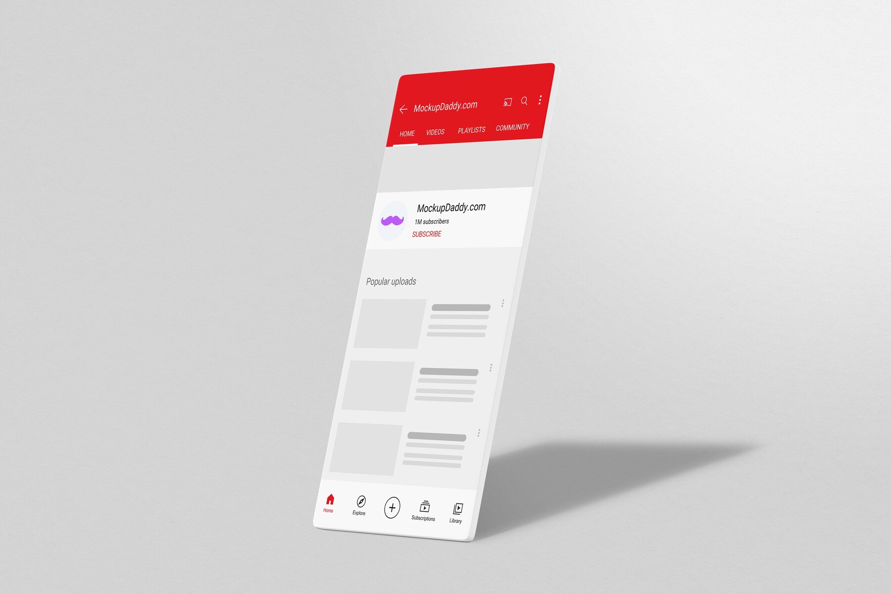ArtStation - Youtube Mockup | Artworks