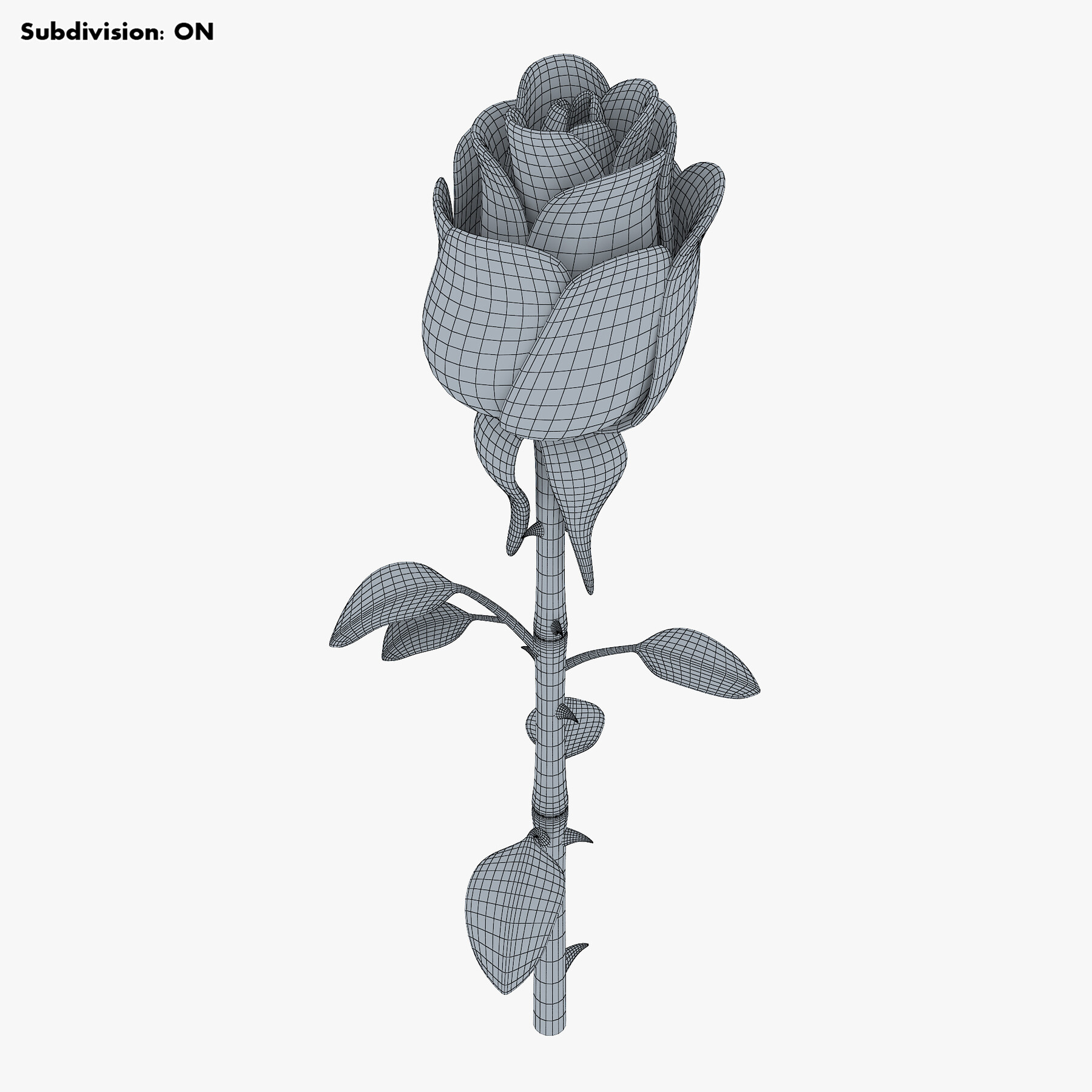 ArtStation - Cartoon Rose Flower v 1 | Resources