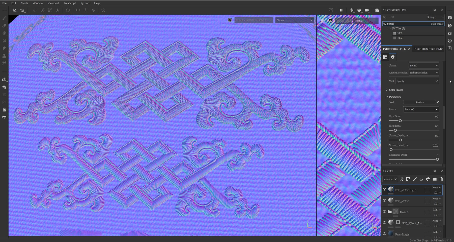 ArtStation - EmbroideryCG Pattern p0003B Ornament Borders | Brushes