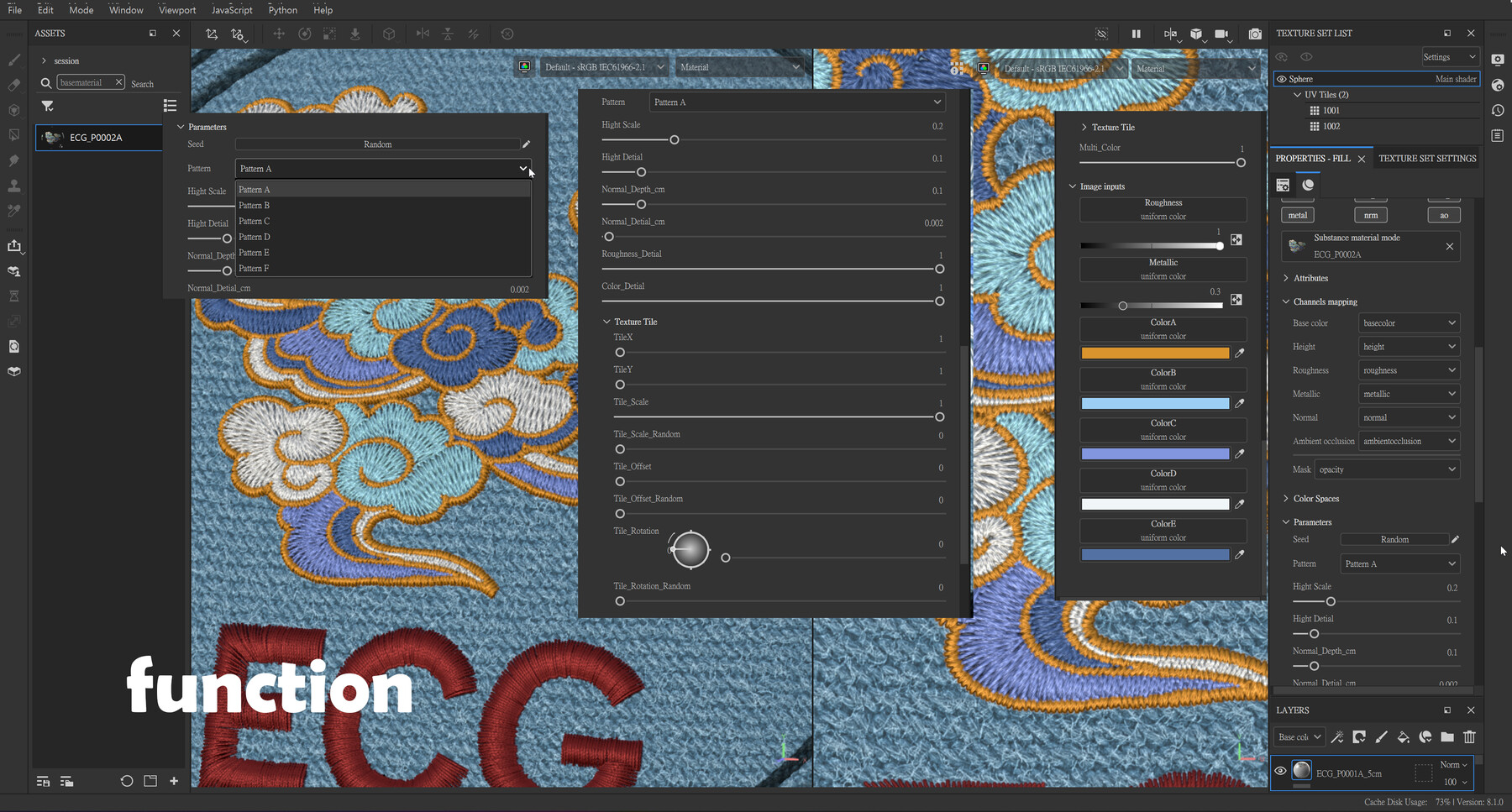 ArtStation - EmbroideryCG Pattern p0003B Ornament Borders | Brushes
