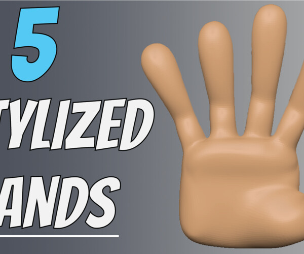 ArtStation - 5 Stylized Hands | Resources