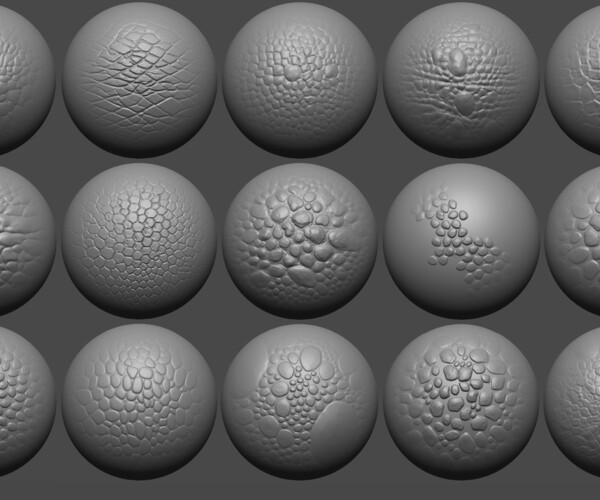 ArtStation - 40 Scale Alphas for Reptiles, Dragons and Dinosaurs | Brushes