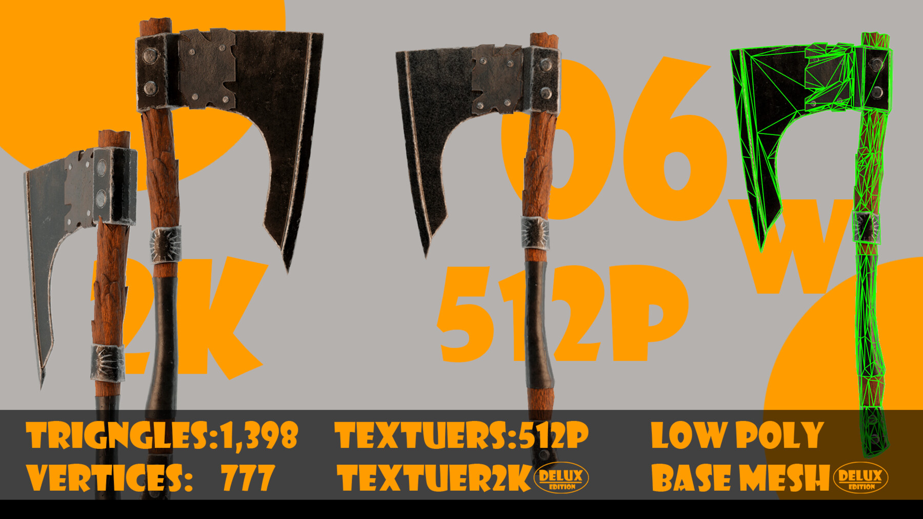 ArtStation - Axe collection-game assets-vol 02 | Game Assets