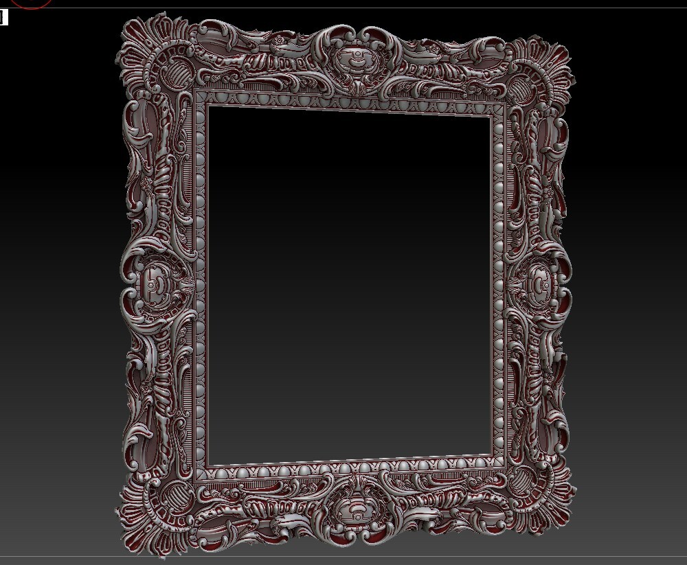 ArtStation - 3D model for CNC machines photo frame | Resources