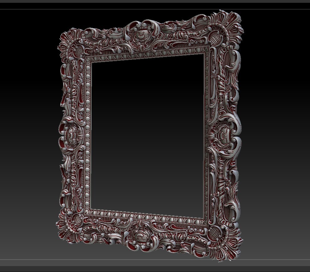 ArtStation - 3D model for CNC machines photo frame | Resources