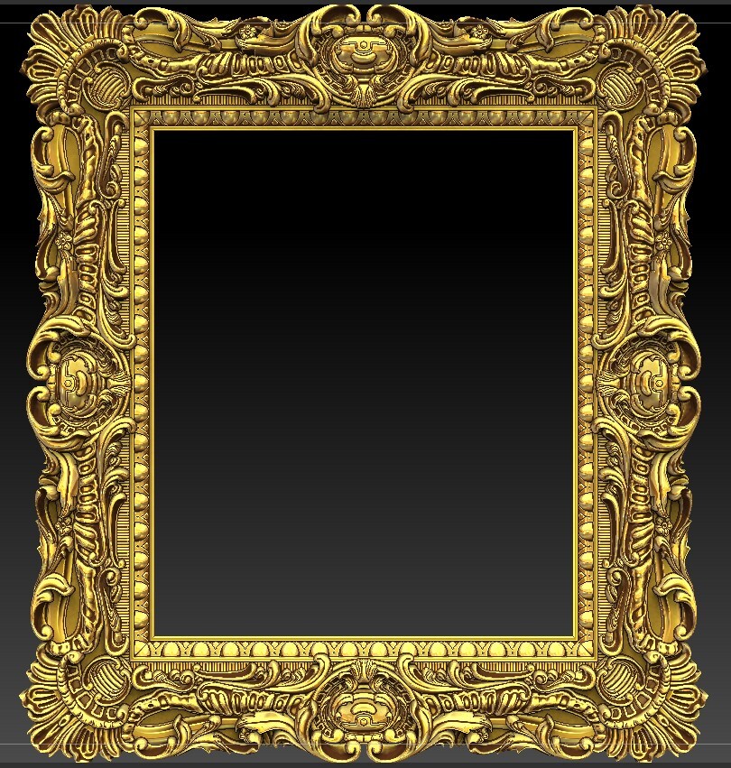 ArtStation - 3D model for CNC machines photo frame | Resources