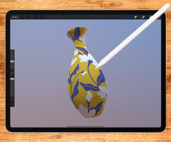 ArtStation - Vases 3d Models For Procreate ( 22 Models ) | Brushes