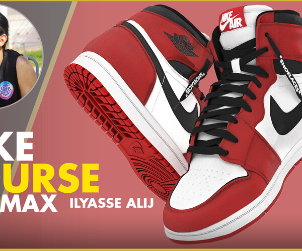 ArtStation - nike air jordan 3D modeling course | Tutorials