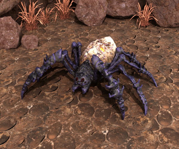 ArtStation - Giant Spider - The Demon Face - Ngchipv | Game Assets