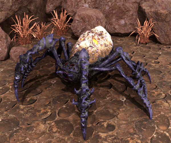 ArtStation - Giant Spider - The Demon Face - Ngchipv | Game Assets