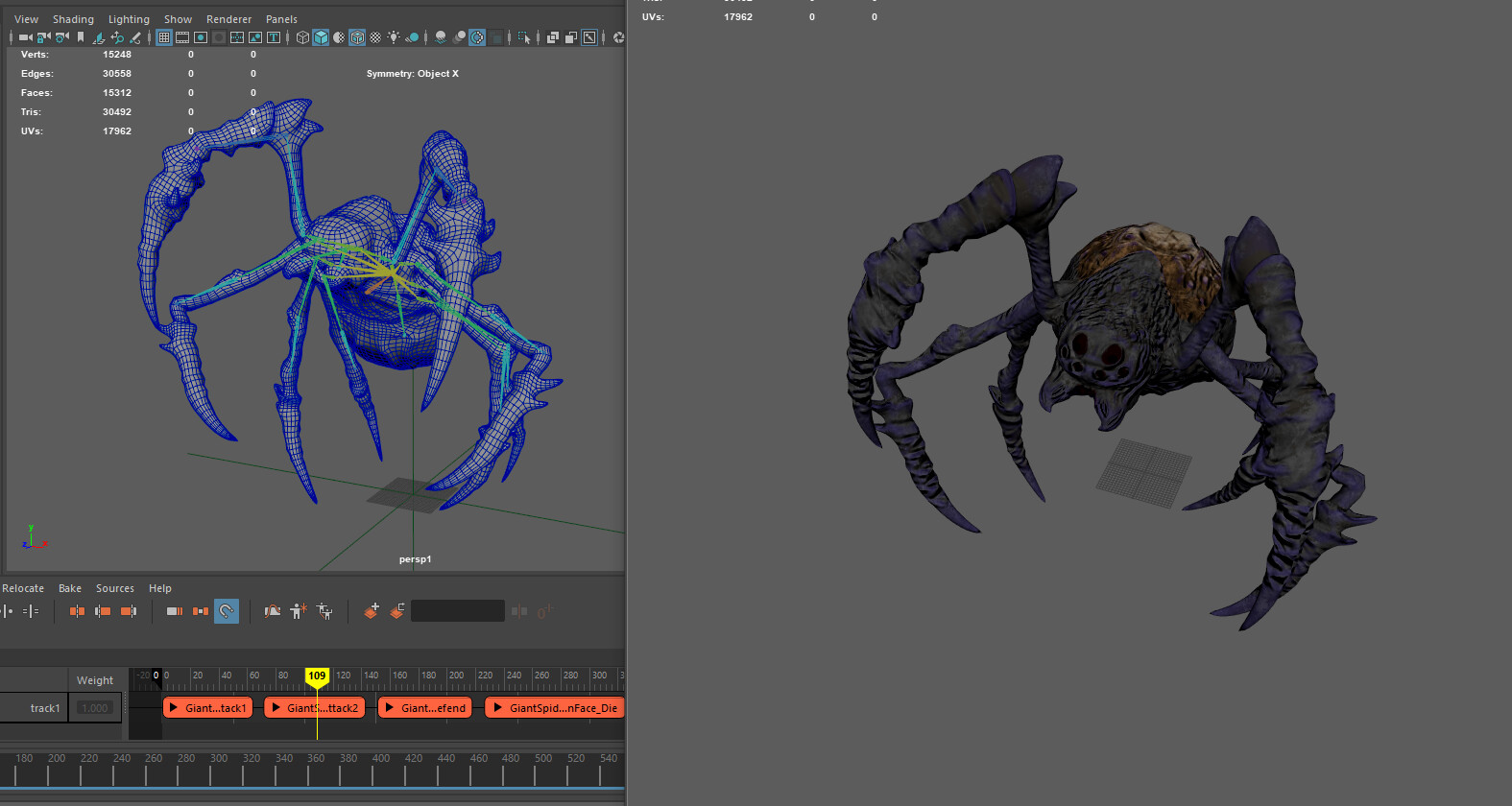 ArtStation - Giant Spider - The Demon Face - Ngchipv | Game Assets