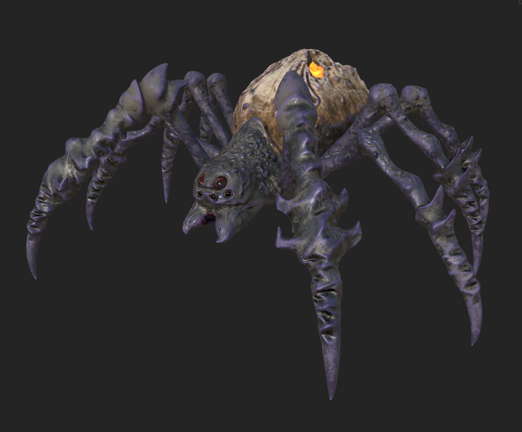 ArtStation - Giant Spider - The Demon Face - Ngchipv | Game Assets