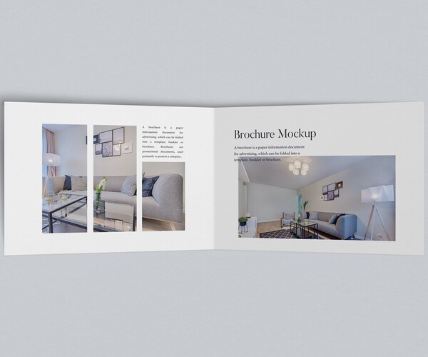 ArtStation - Landscape 2 Fold A4 Brochure Mockup | Artworks