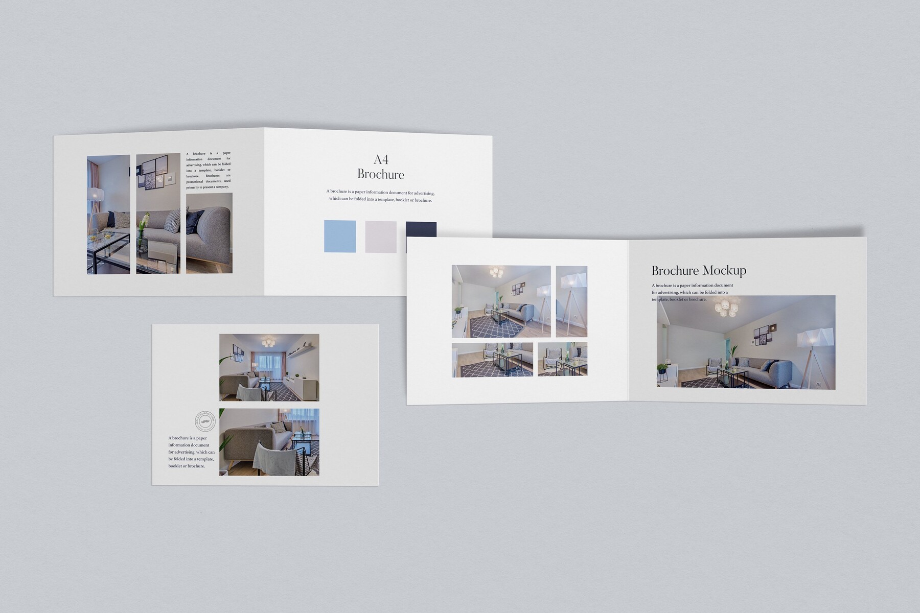 ArtStation - Landscape 2 Fold A4 Brochure Mockup | Artworks
